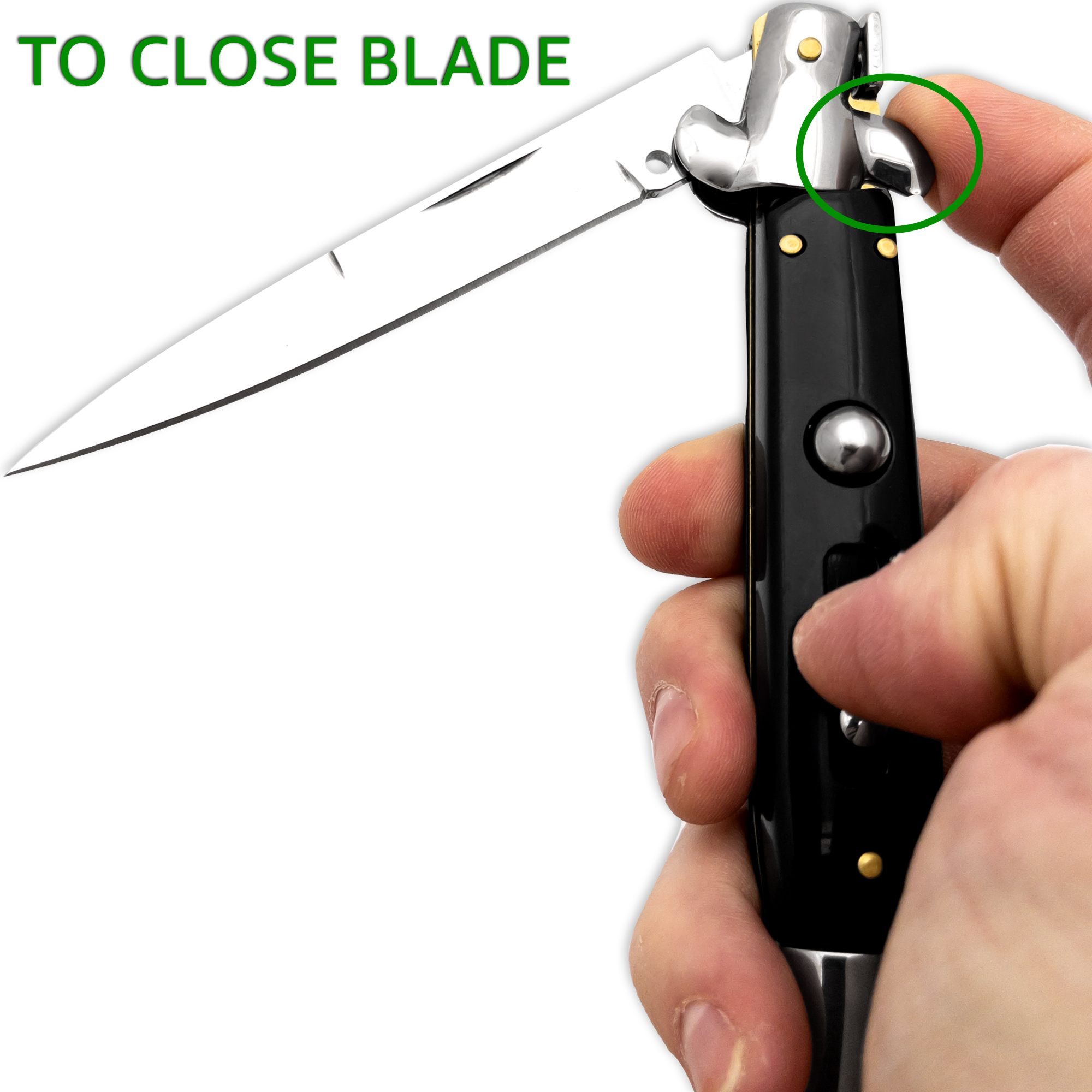 5592 Black Tie Affair Automatic Push Button Stiletto Knife - Automatic ...