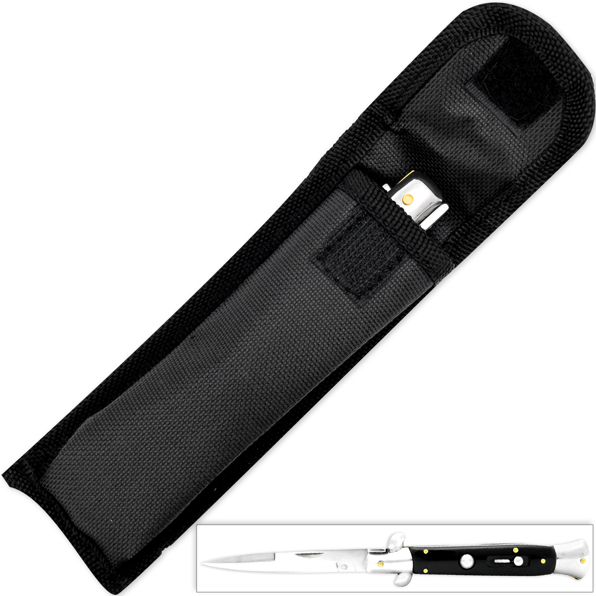 5592 Black Tie Affair Automatic Push Button Stiletto Knife - Automatic ...