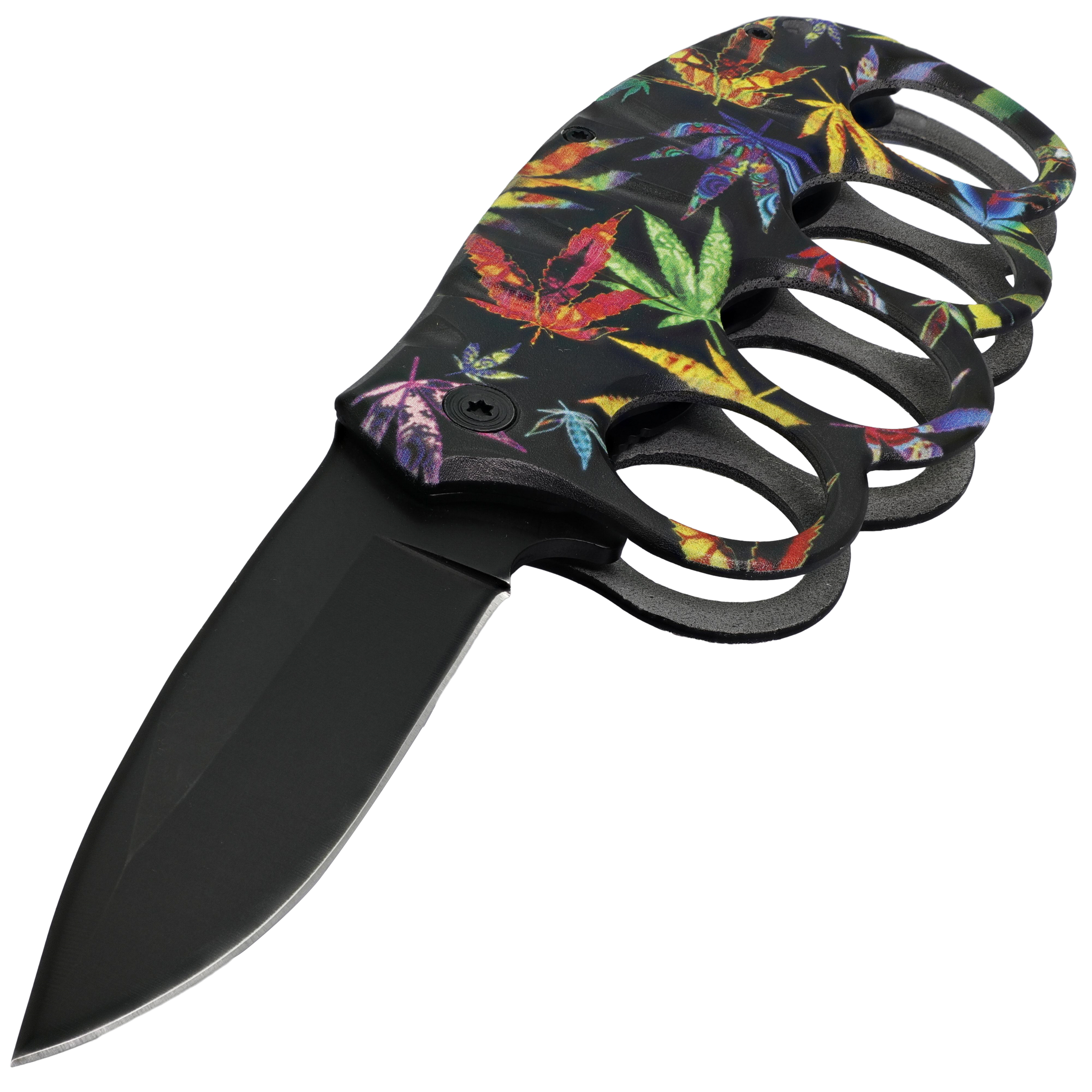 2191 Tripping Balls Trench Style Spring Assist Drop Point Knife - Fixed ...