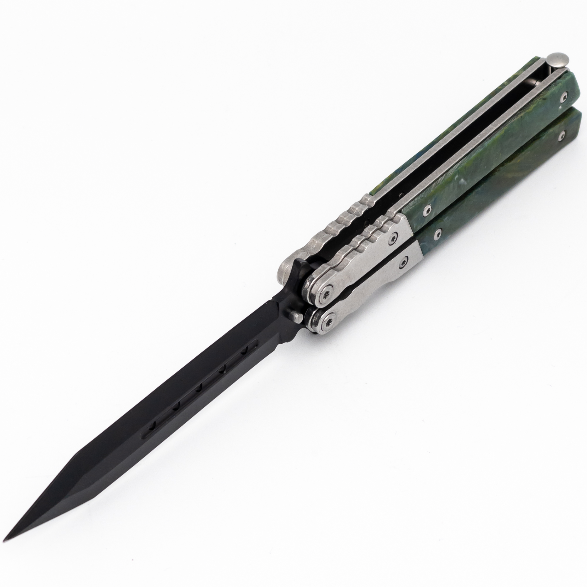 2145 Battlefield Green Butterfly Mission Knife - Collectible Knives at ...
