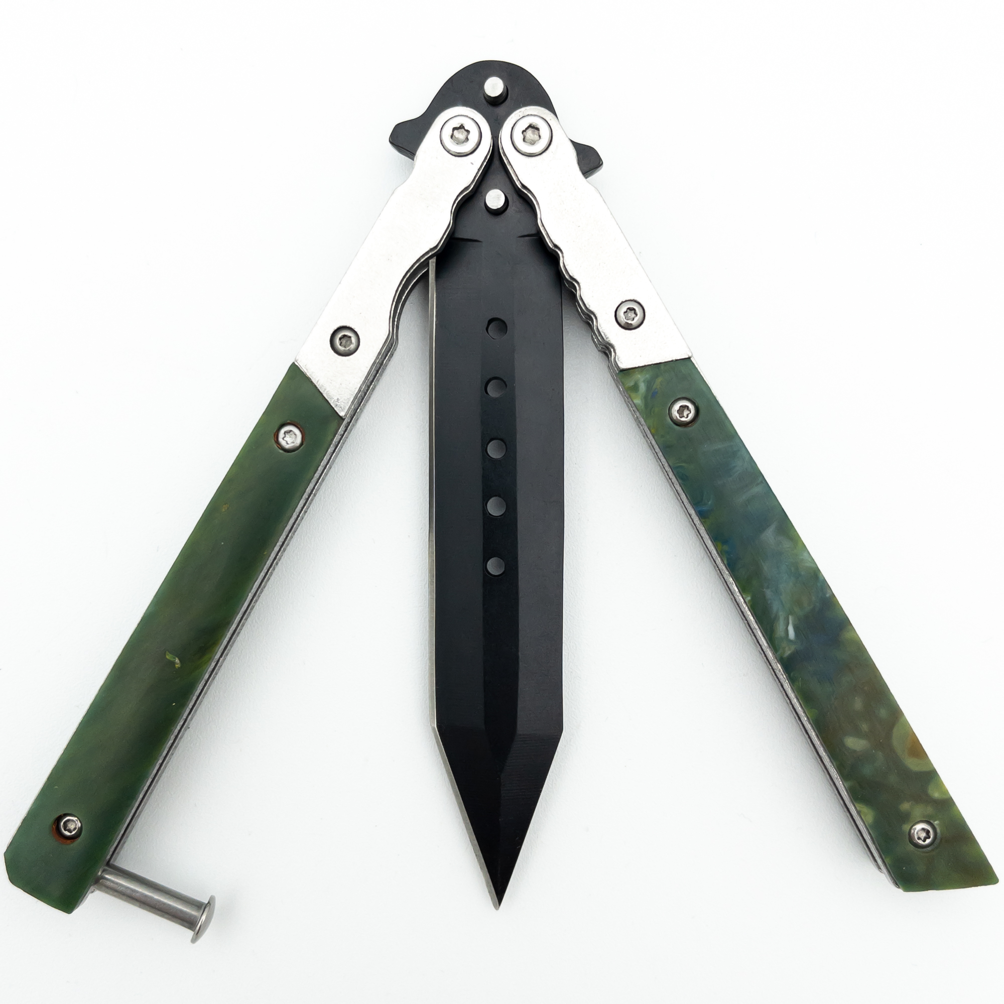 2145 Battlefield Green Butterfly Mission Knife - Collectible Knives at ...