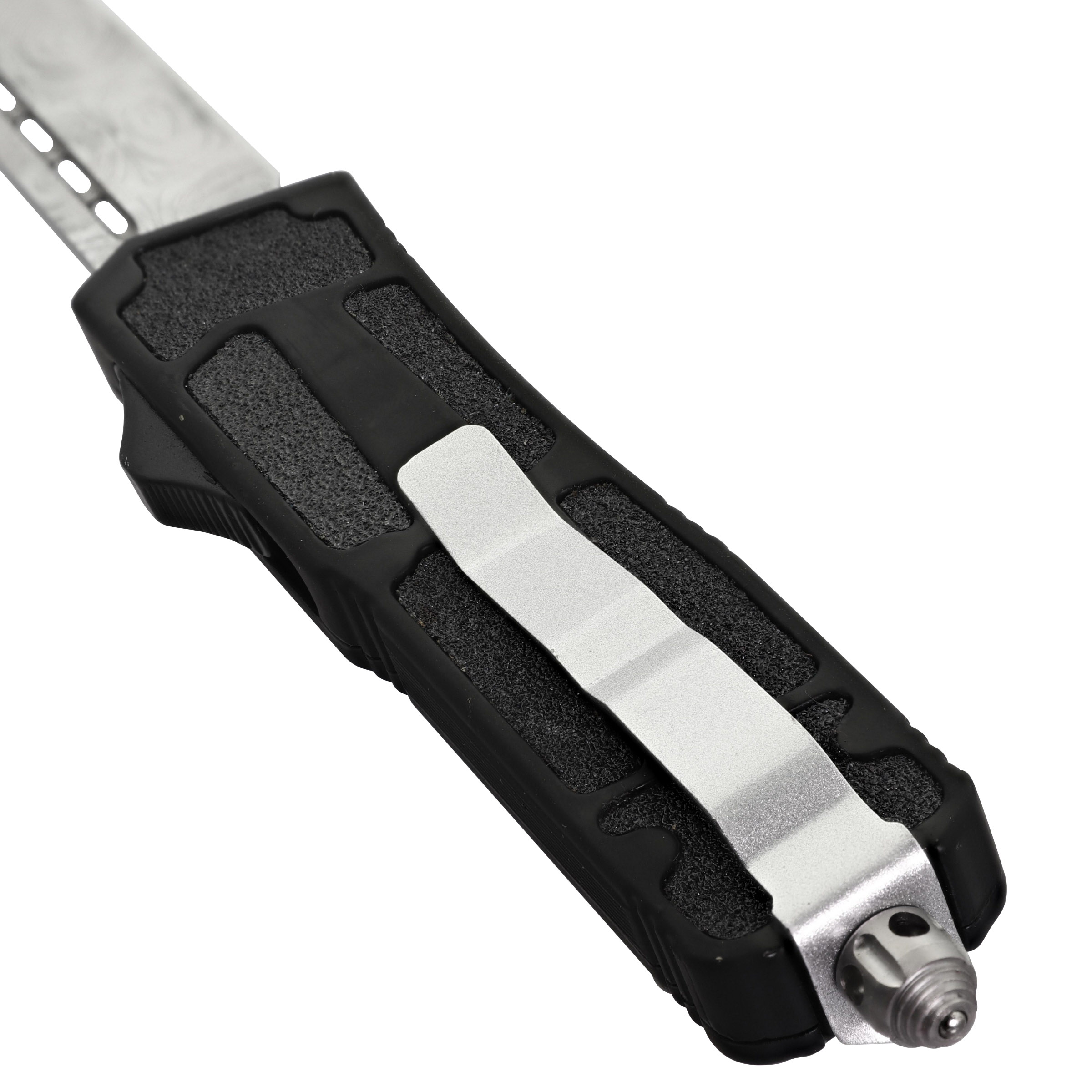 89SL Ritual Sacrifice Auto Tanto Anti-Slip Skeleton Cross Handle OTF ...