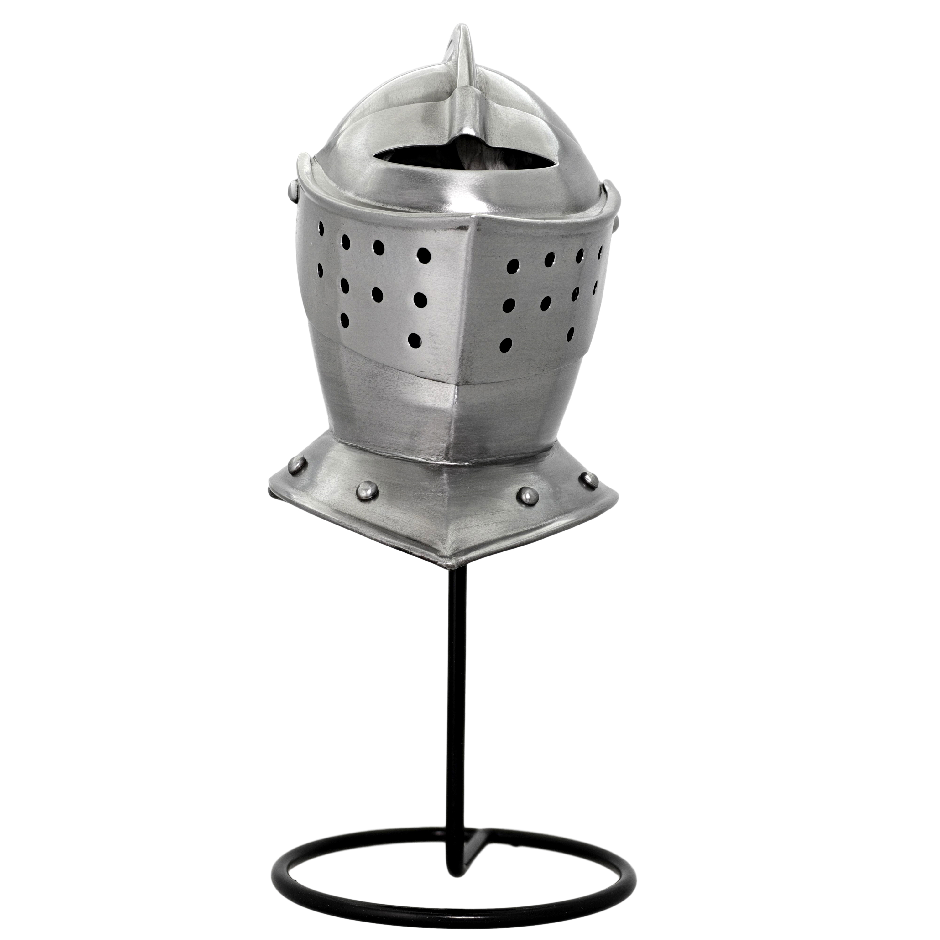 6115 Shining Knight 20G Steel Miniature Medieval Helm Helmet w/ Iron ...